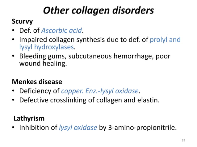 Collagen and its disorders | PPTX | Chemistry | Science