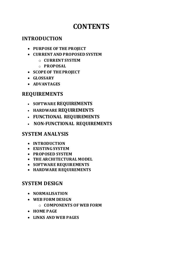 college website project report