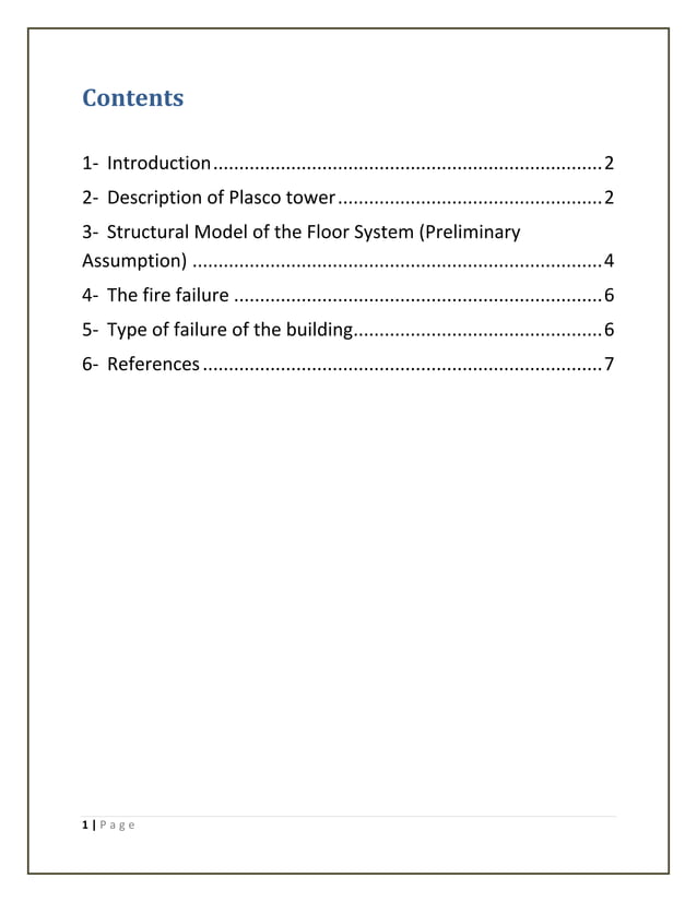 Plasco Building Collapse by fire | PDF