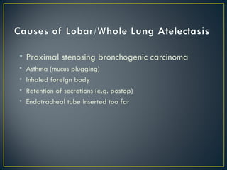 lung atelectasis presentation powerpoint .ppt
