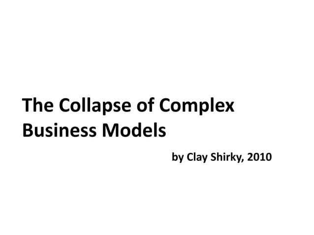 Collapse of complex systems | PPT