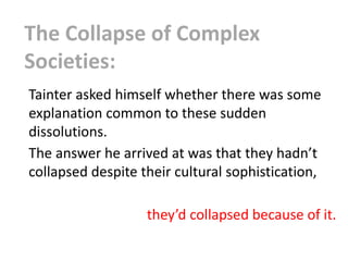 Collapse of complex systems | PPT
