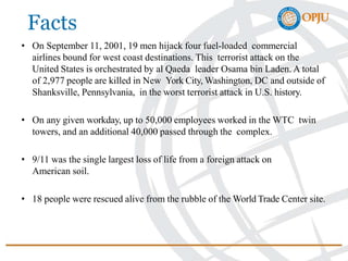 Collapse of world trade center and disaster management | PPTX