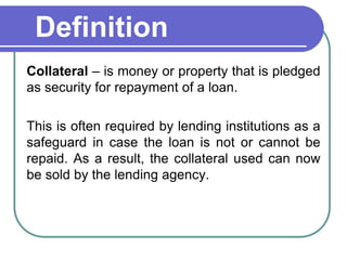 Collateral | PPT | Free Download