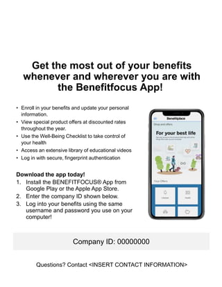 Flyer Template - Getting Started with the Mobile App | PDF