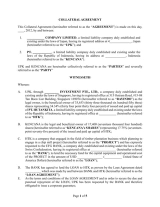 Collateral Agreement _CLEAN DRAFT.docx