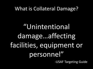 Collateral damage in cyberwarfare | PPTX