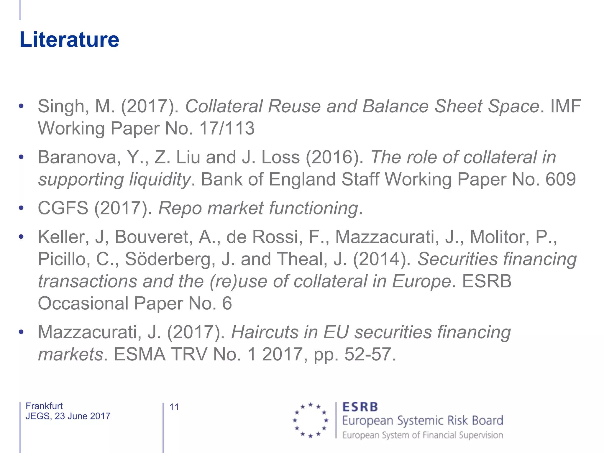 Collateral intermediation and the re-use of collateral | PPTX