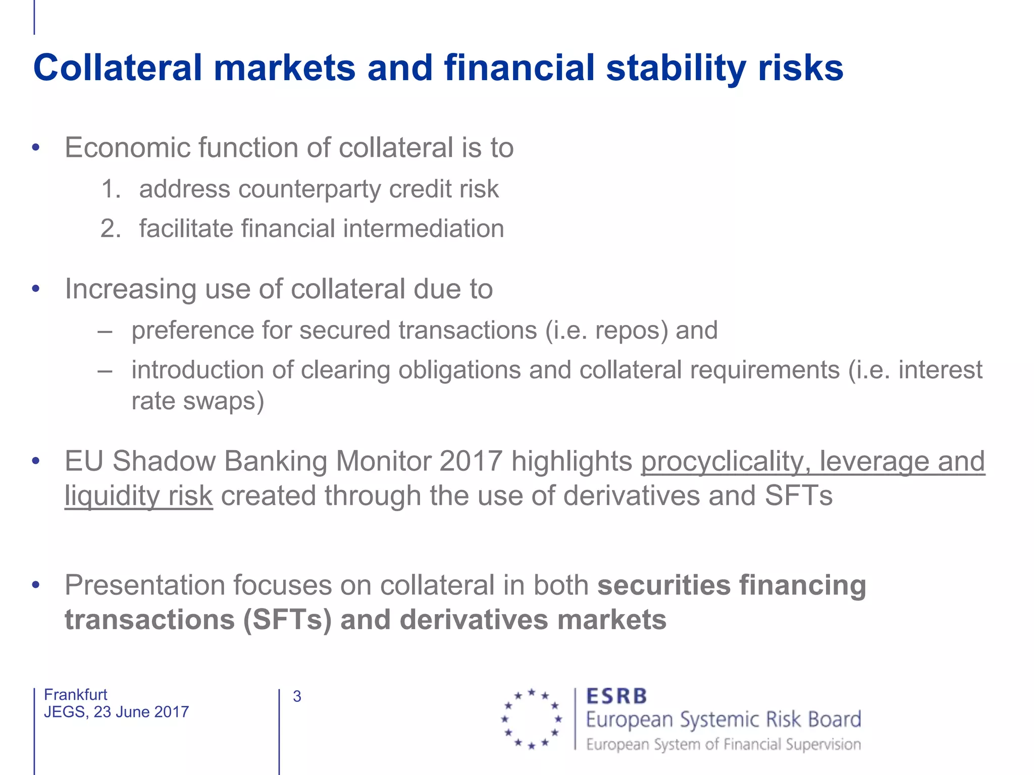 Collateral intermediation and the re-use of collateral | PPTX