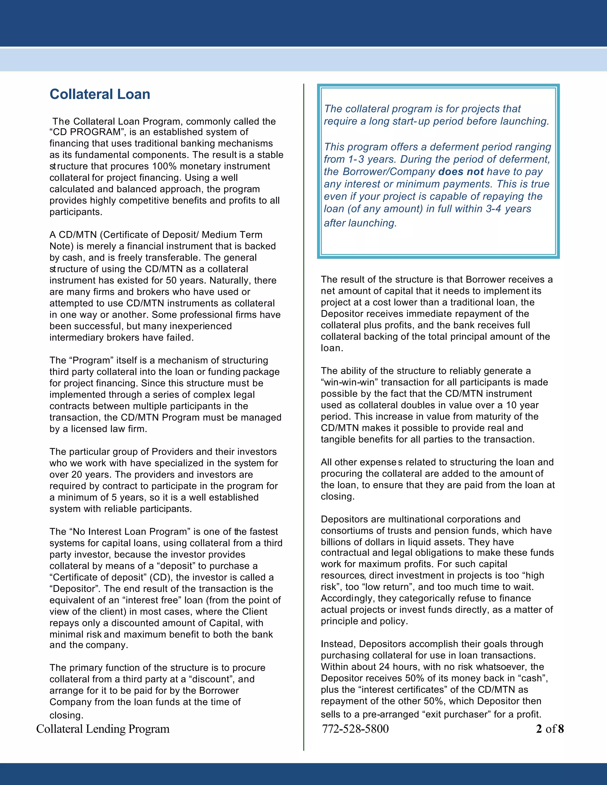 Collateral loan info pdf | PDF