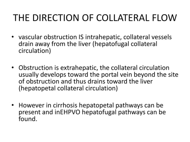 Collateral pathways in portal hypertension | PPTX