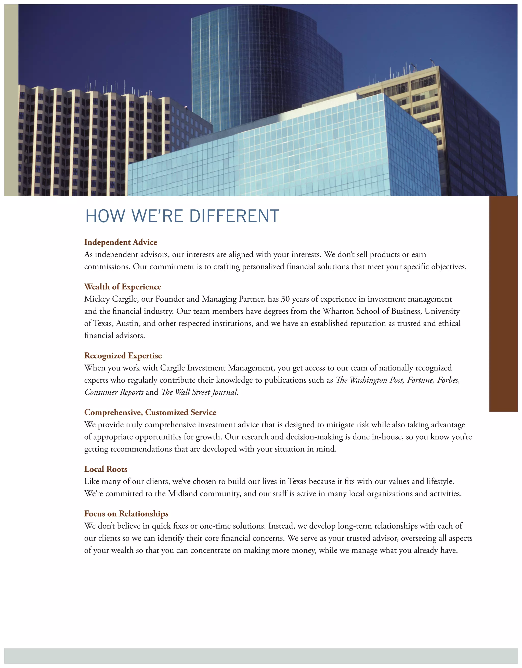 Cargile Investment Management | PDF