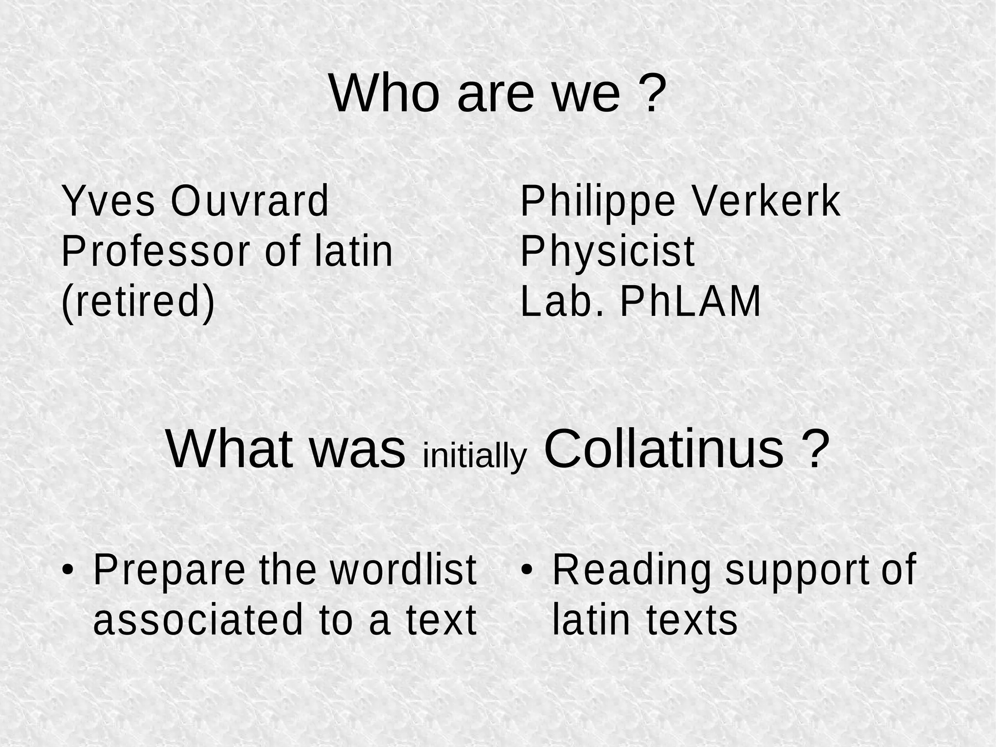 Collatinus: Lemmatizer and morphological analyzer for Latin texts | PPT