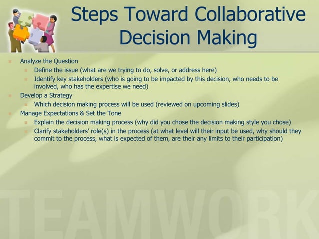 Collaborative Decision Making - Updated | PPTX | Business | Business ...