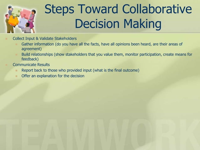 Collaborative Decision Making - Updated | PPTX | Business | Business ...