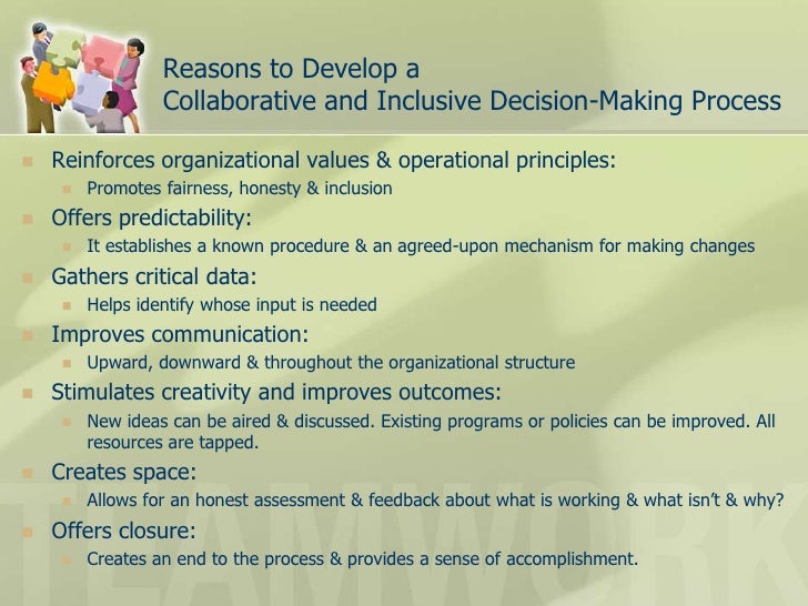 Collaborative Decision Making - Updated