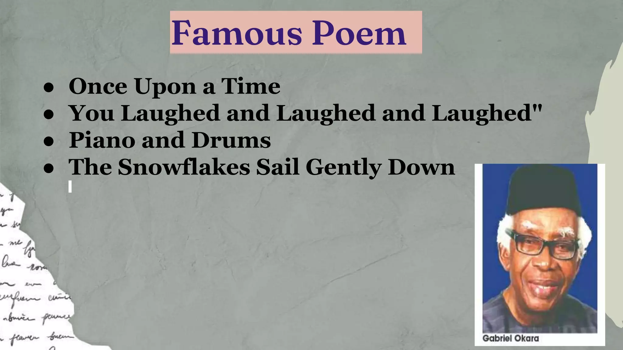Collected Poems - Gabriel Okara | PPTX