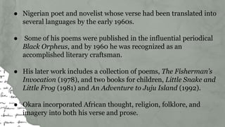 Collected Poems - Gabriel Okara | PPTX