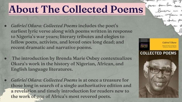 Collected Poems - Gabriel Okara | PPTX