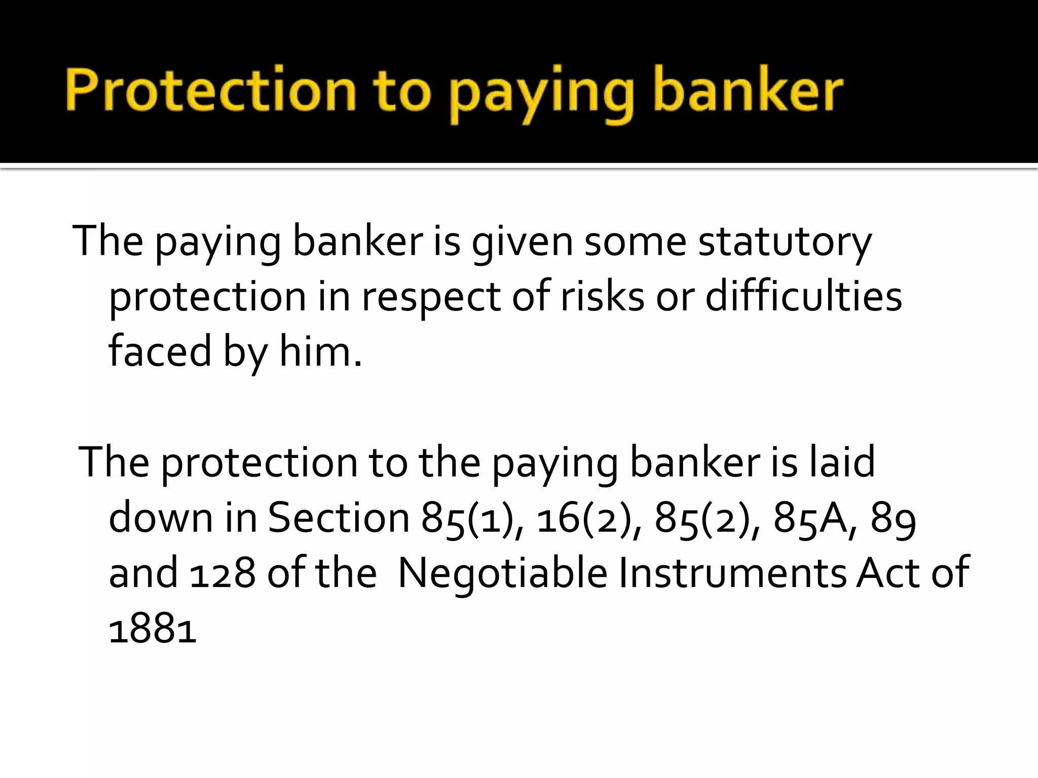 Collecting and paying banker | PPTX