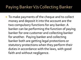 Collecting and paying banker | PPTX