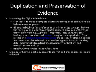 Collecting and preserving digital evidence | PPT