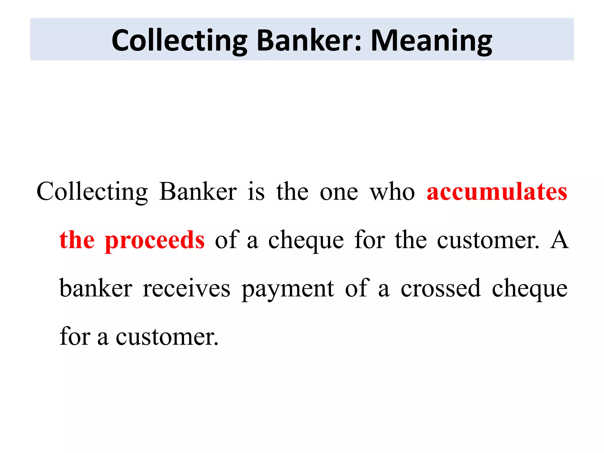 Collecting banker | PPTX