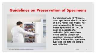 Biosafety in Collecting laboratory specimens in respiratory tract ...