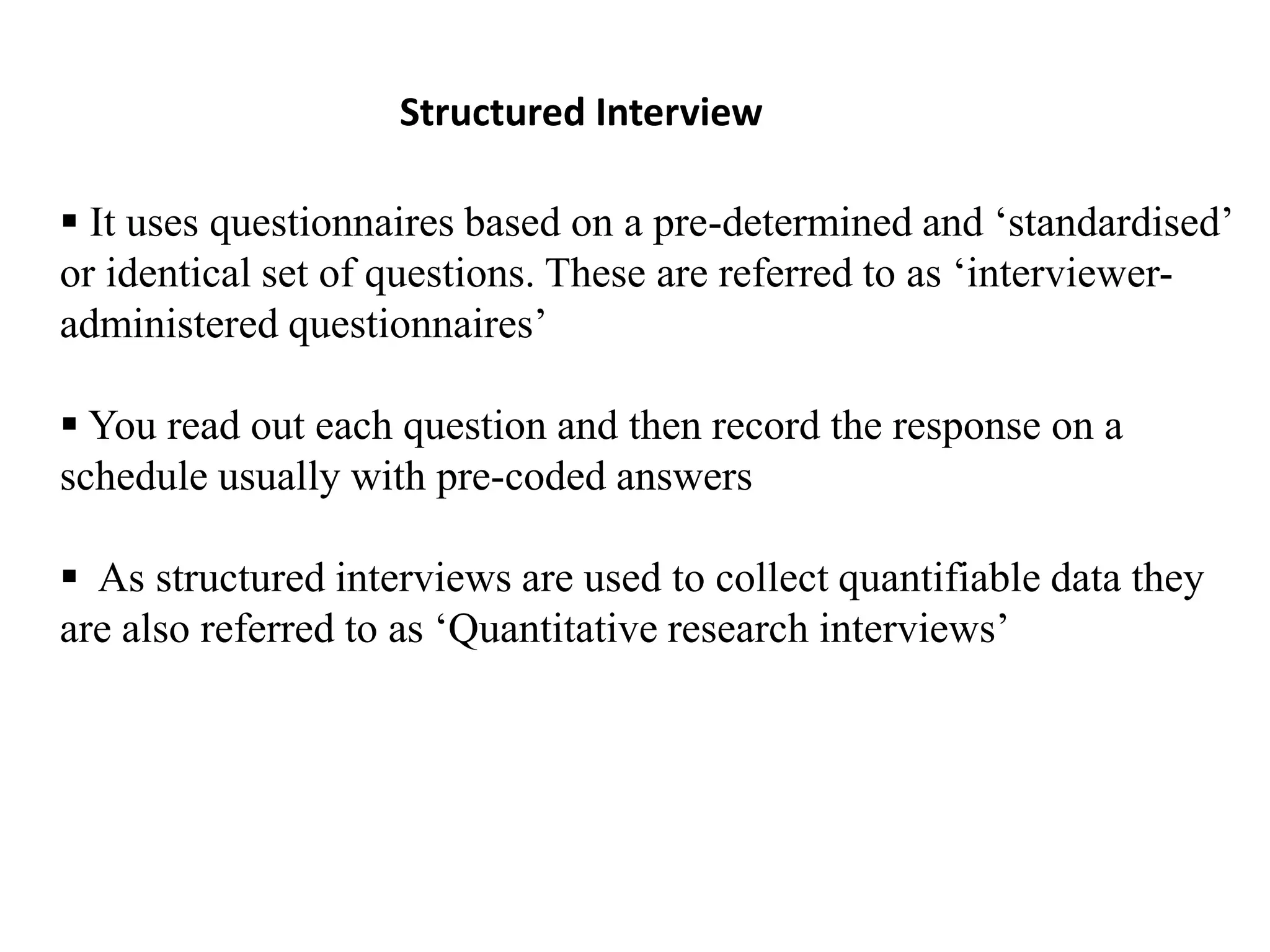 Collecting Primary Data Using Semi Structured | PPTX