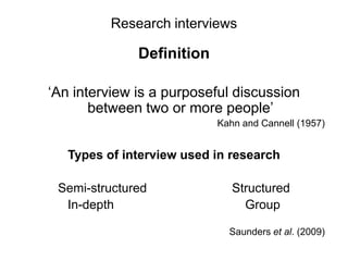 Collecting Primary Data Using Semi Structured | PPTX