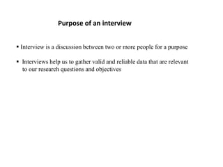 Collecting Primary Data Using Semi Structured | PPTX