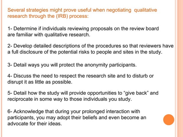 Collecting Qualitative Data