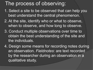 Collecting qualitative data | PPTX