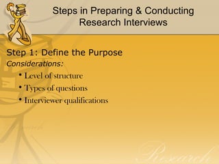 Collecting Research Data With Questionnaires And Interviews | PPT ...