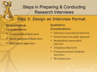 Collecting Research Data With Questionnaires And Interviews | PPT ...