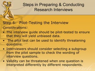 Collecting Research Data With Questionnaires And Interviews | PPT ...