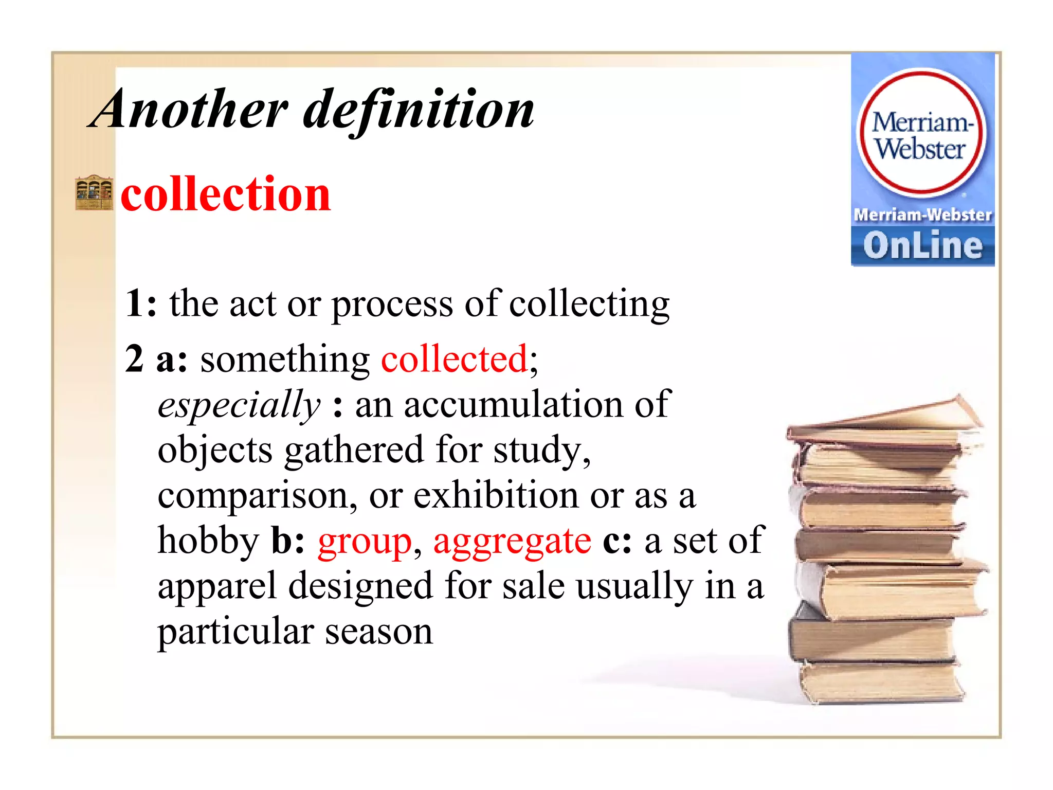 What is a Library Collection? | PPT