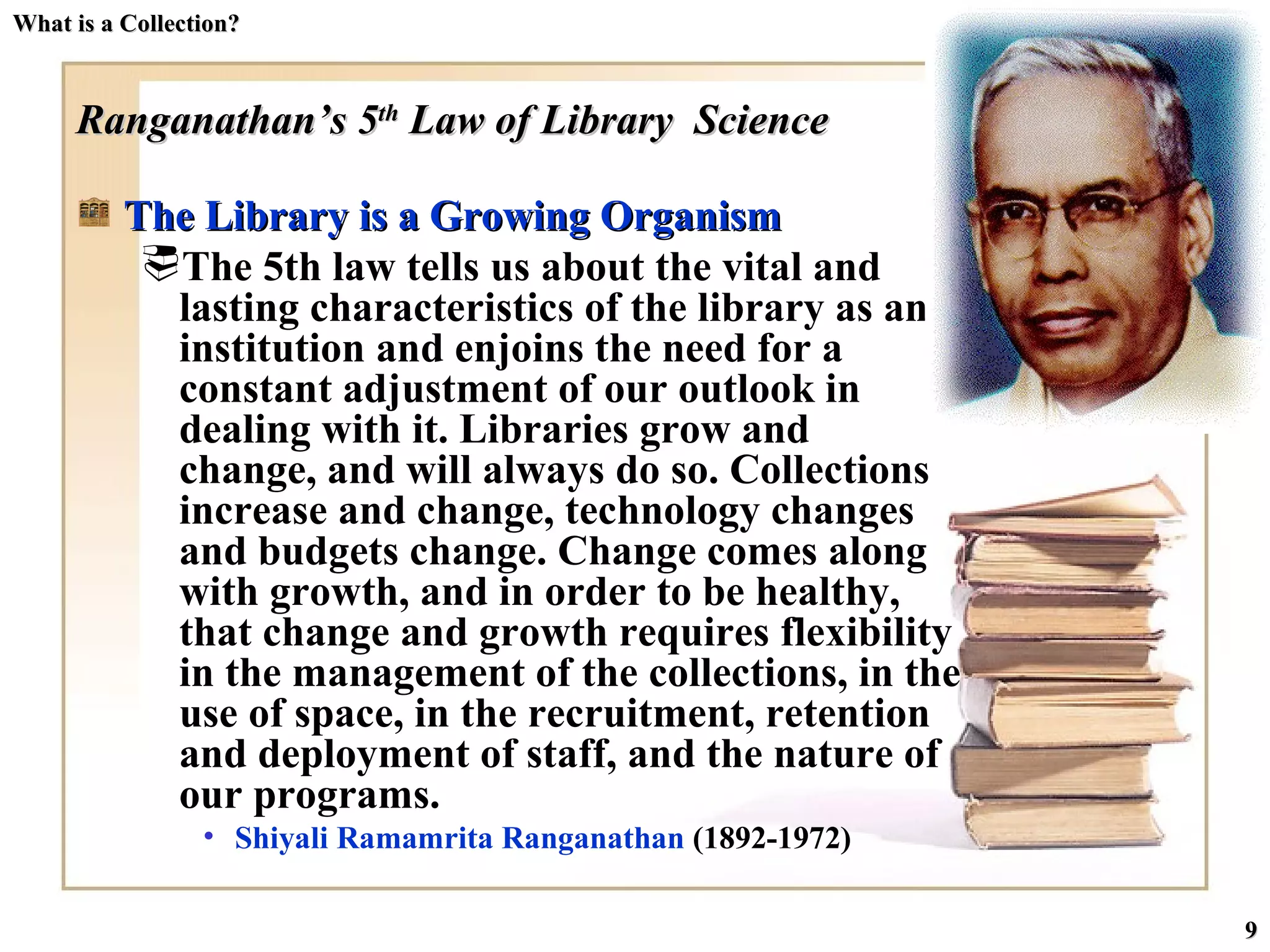 What is a Library Collection? | PPT