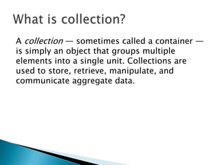 Java-7: Collections | PPT