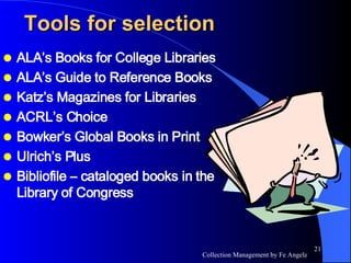 Establishing a Collection Management Program | PPT | Free Download