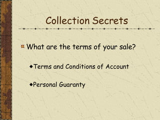 Collection Secrets Presentation | PPT
