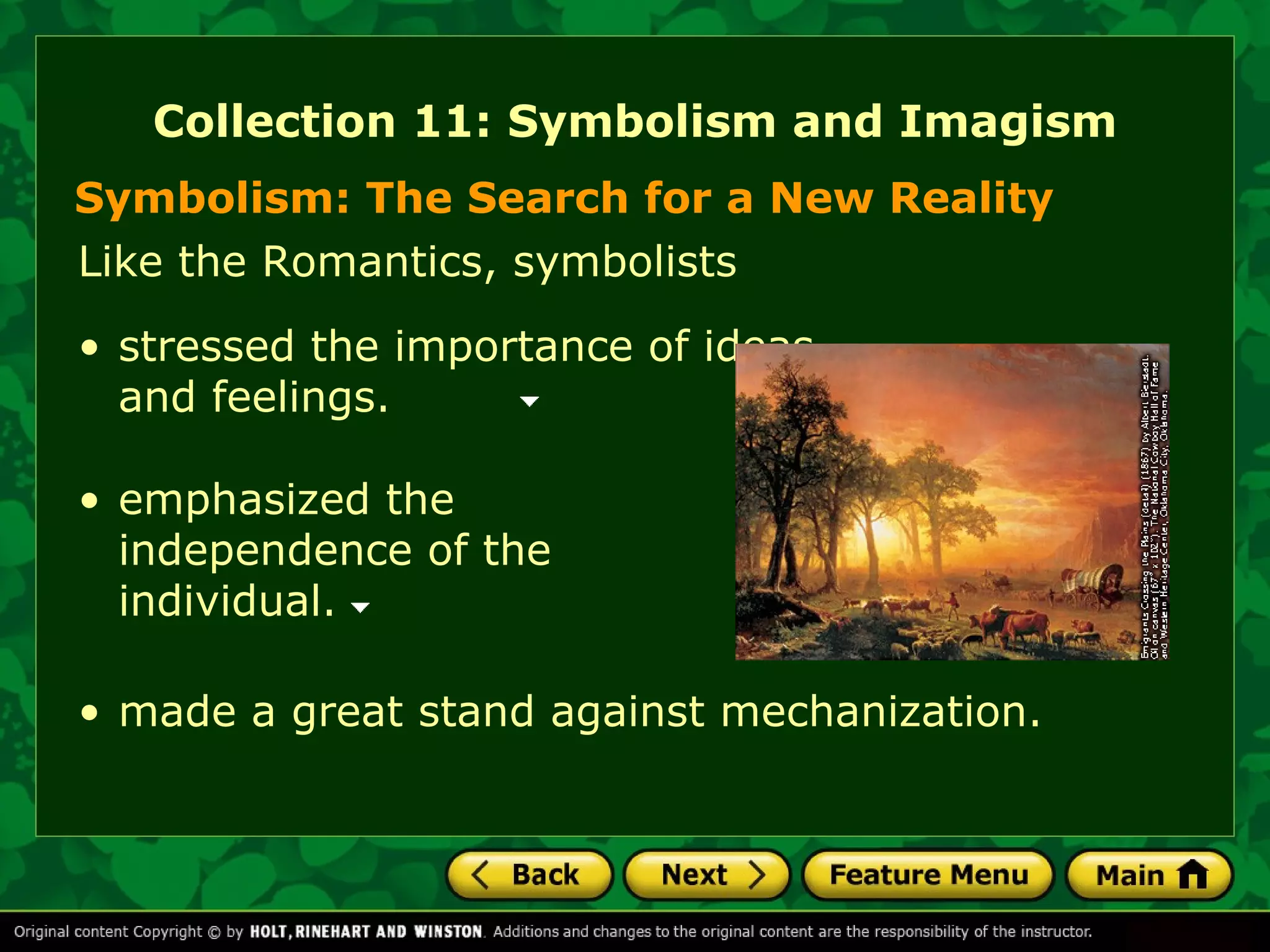 Collection 11,12,13 symbolism and imagism, modernism and the harlem ...