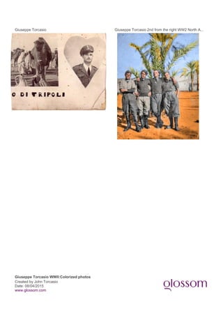WWII North Africa:Giuseppe Torcasio Colorizid | PDF