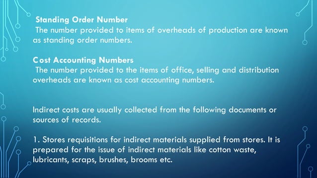 Overhead cost control | PPT | Free Download