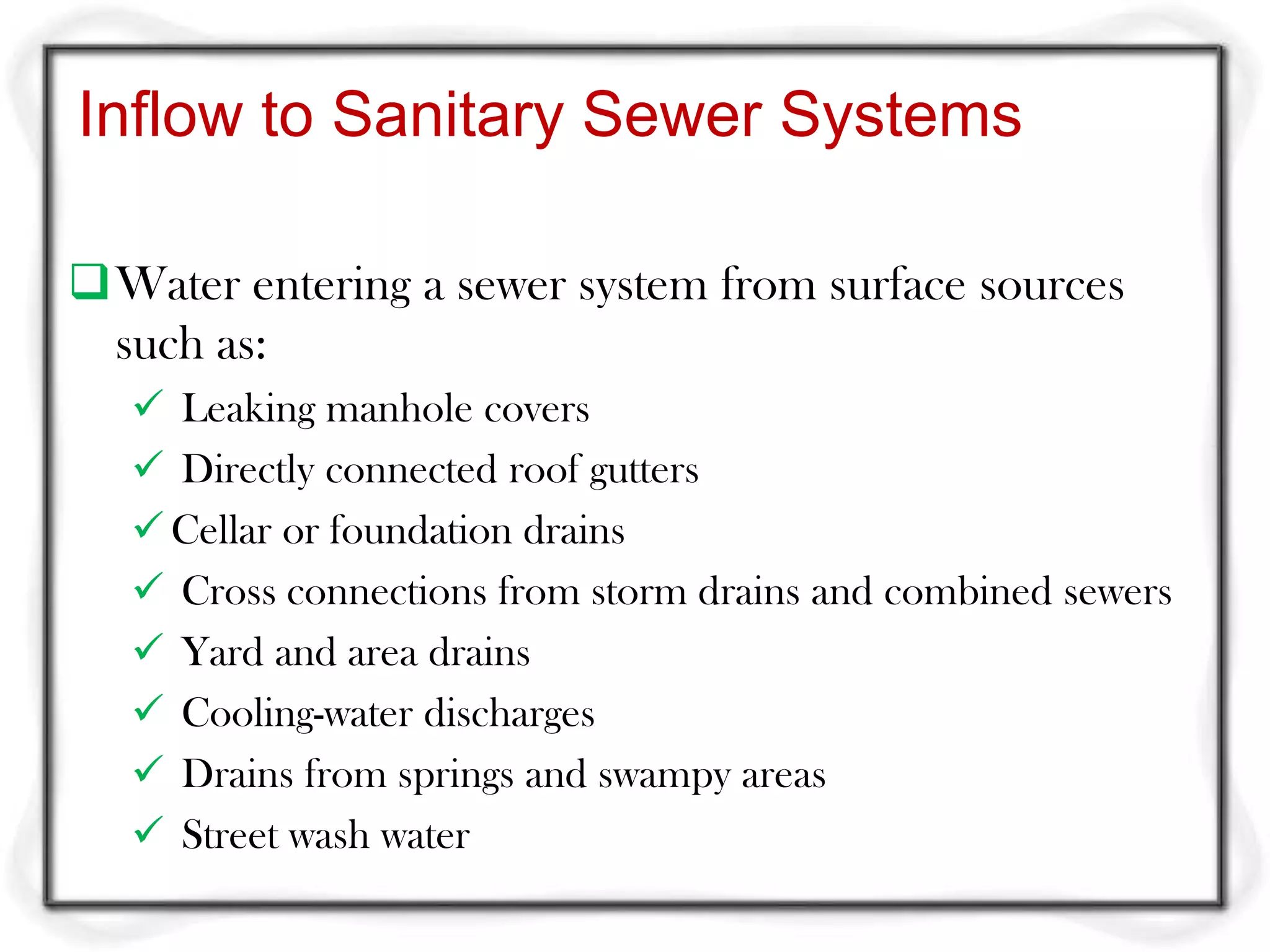 Collection and estimation of sewage | PPTX