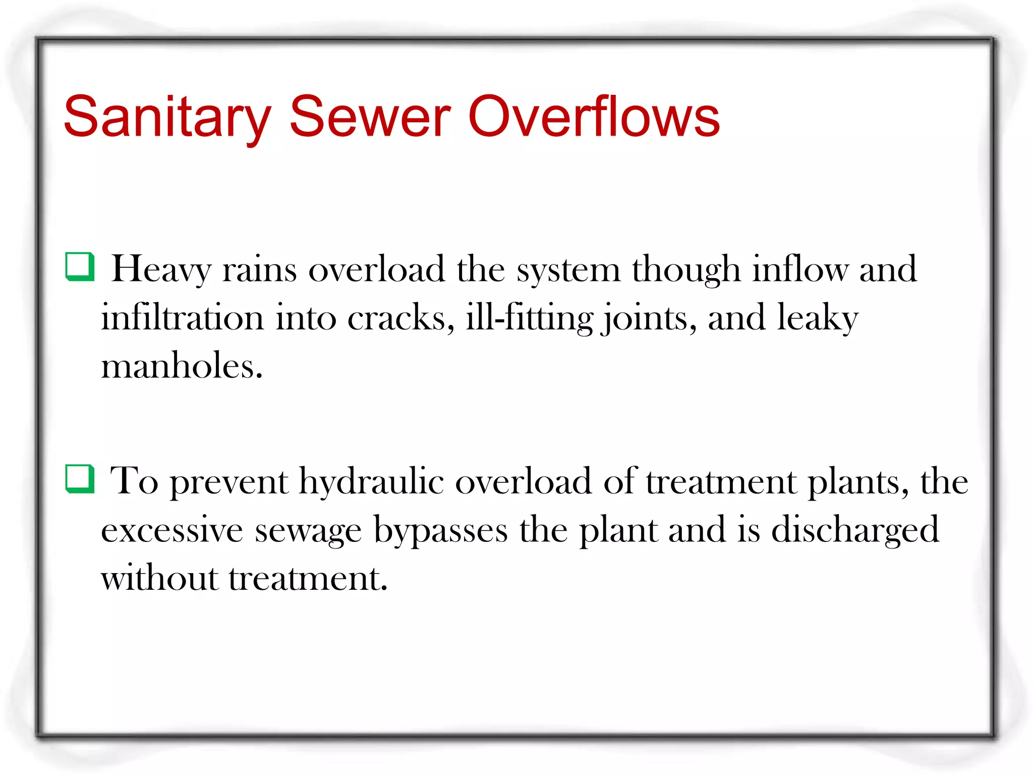 Collection and estimation of sewage | PPTX
