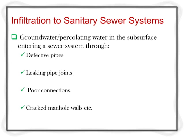 Collection and estimation of sewage | PPTX