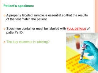 Collectionandhandlingofblood 131025051900-phpapp01(2) | PPSX