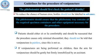 An overview on collection and handling of blood | PPTX