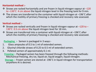 Collection and preservation of bull semen | PPTX